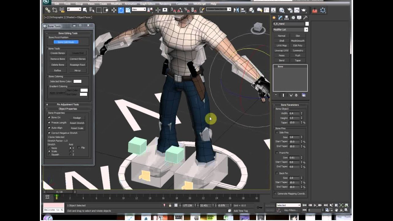bones editing max2013
