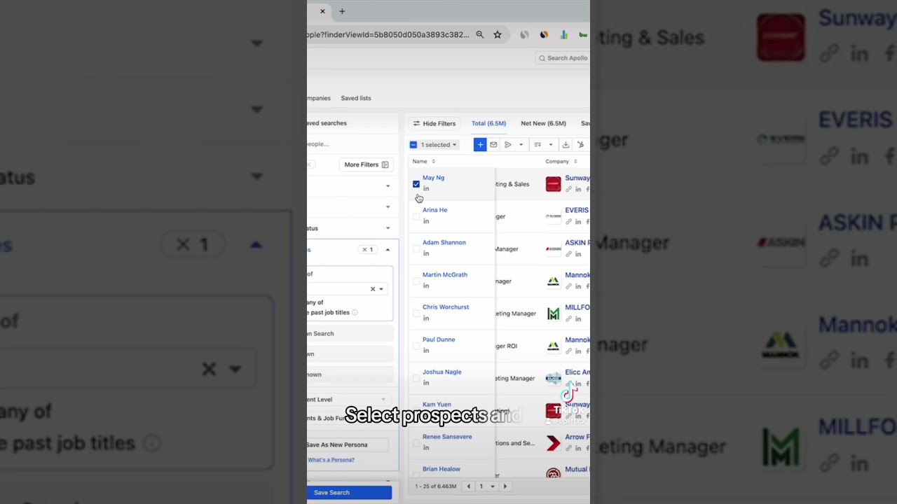 How to: Build a prospect list (Apollo.io) [Part 1/8]