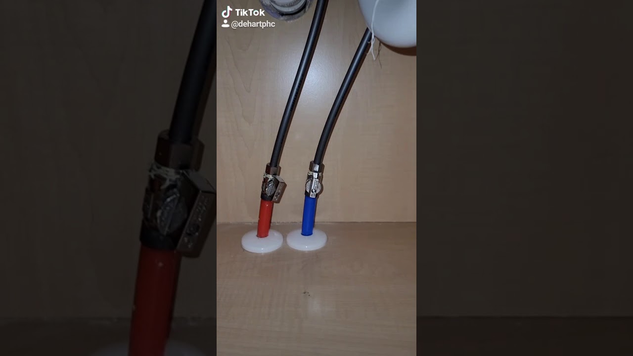 Shut off valves. TURN THEM!!