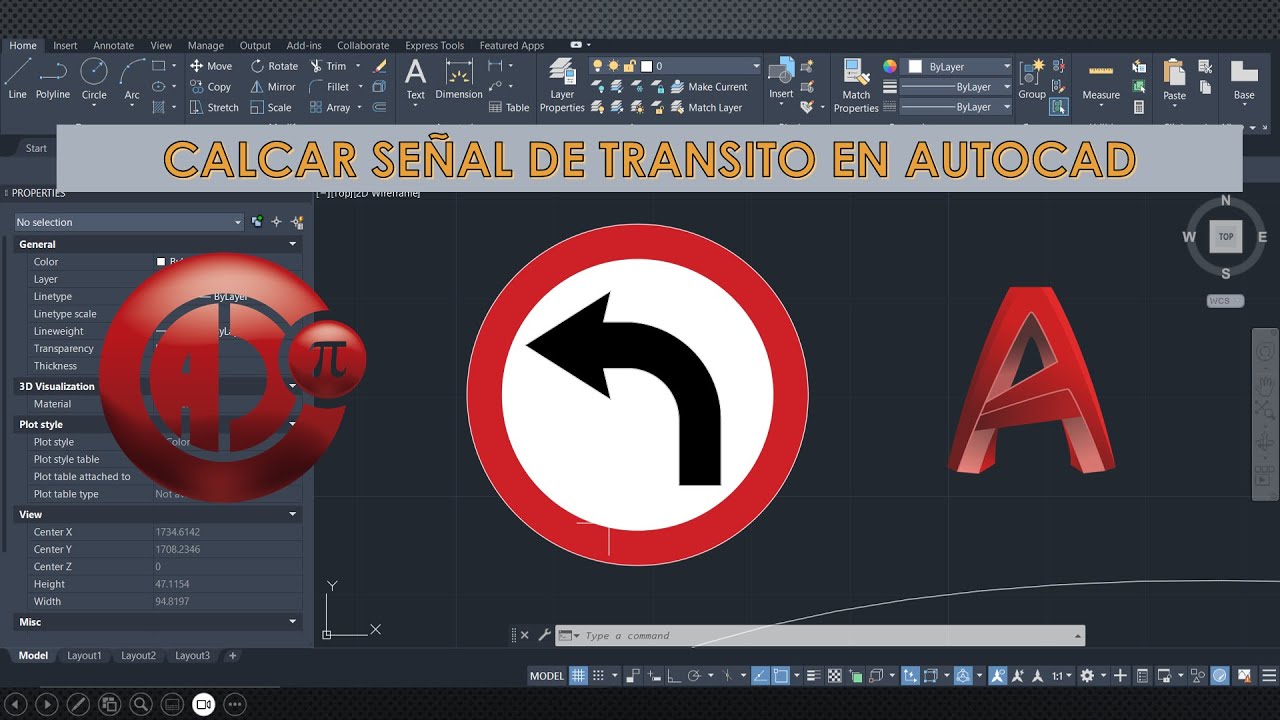 Calcar señales de transito en AutoCAD y convertirlas en bloques