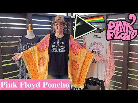 How I turned my Pink Floyd T-Shirt and a Thrifted Scarf into a Cool Homemade Poncho!