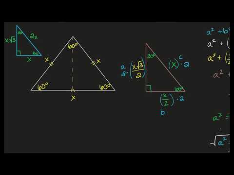 Proof of 30, 60, 90 Triangle