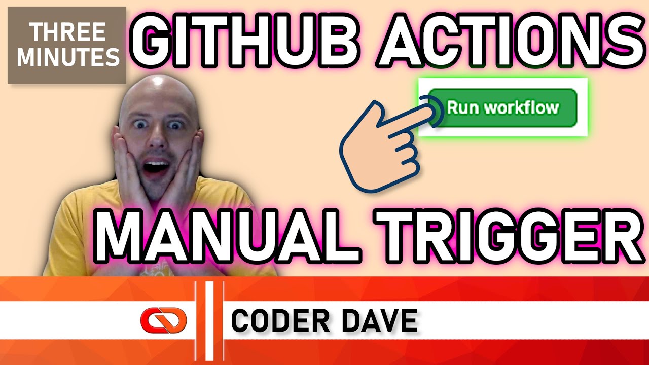 We can START GitHub Actions MANUALLY