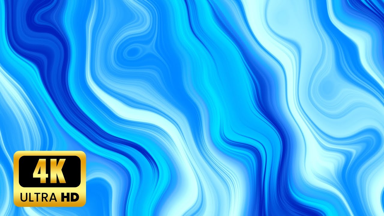 Abstract Blue Liquid Background Video (No Sound) — 4K UHD Abstract Blue Liquid Screensaver 1 Hour