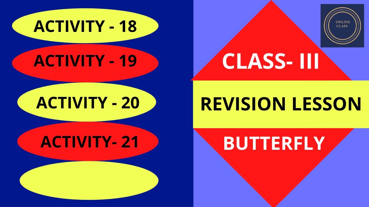 Class 3 Revision Lesson Activity 18 -  21