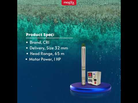 Buy CRI 1HP 10 Stage Single Phase Submersible Pump with Digital Control ...