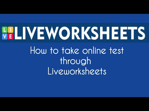 Liveworksheets tutorial | How to take online test