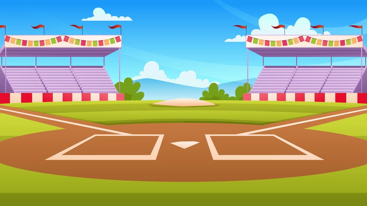 Free Looping Baseball Field Background Animation