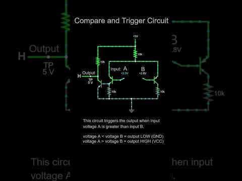 Transistor Voltage Comparator and Trigger Circuit