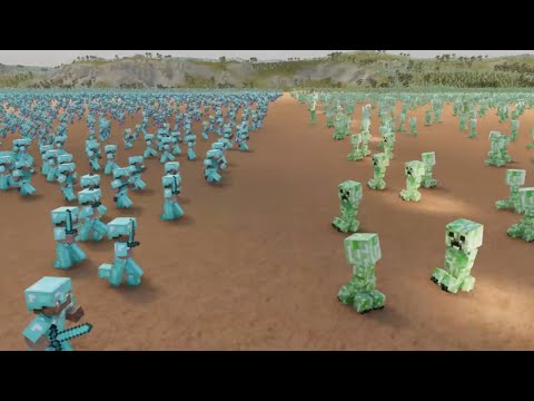 800000 Minecraft Steve vs 800000 Minecraft Monster Ultimate Epic Battle Simulator 2 UEBS2