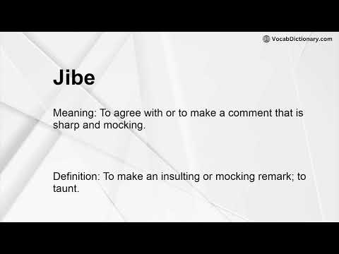 Jibe Meaning