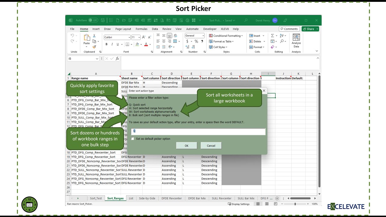 XLEV8 MMM Sort Picker
