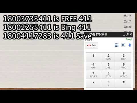 Free Directory Assistance : Tech Thursday