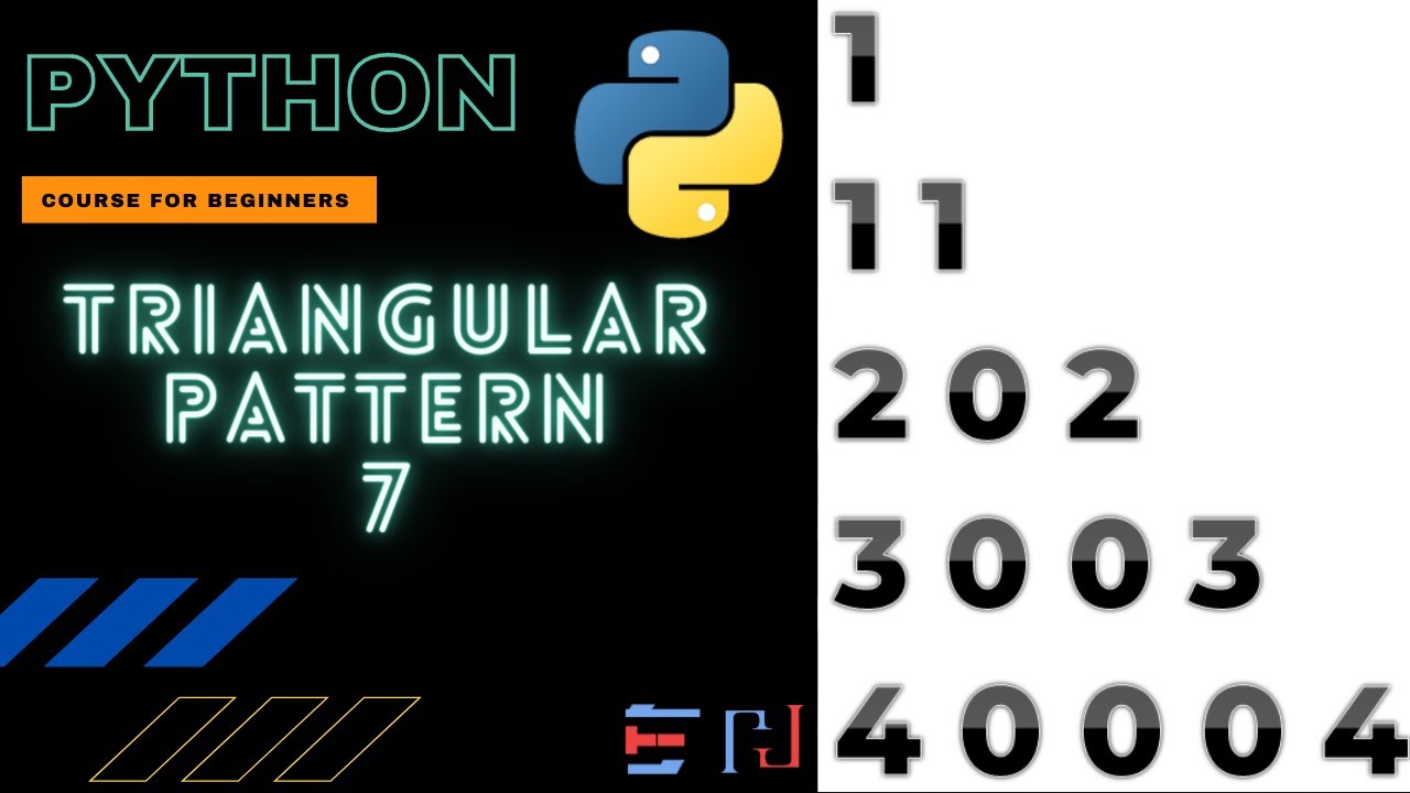 PYTHON | TRIANGULAR PATTERN PROGRAM 7