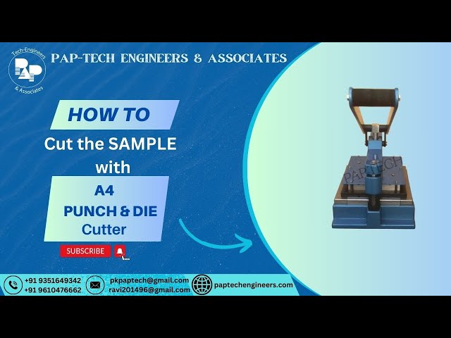 Physical Testing Equipments - Paper Punch And Die Cutter For A4 Paper ...