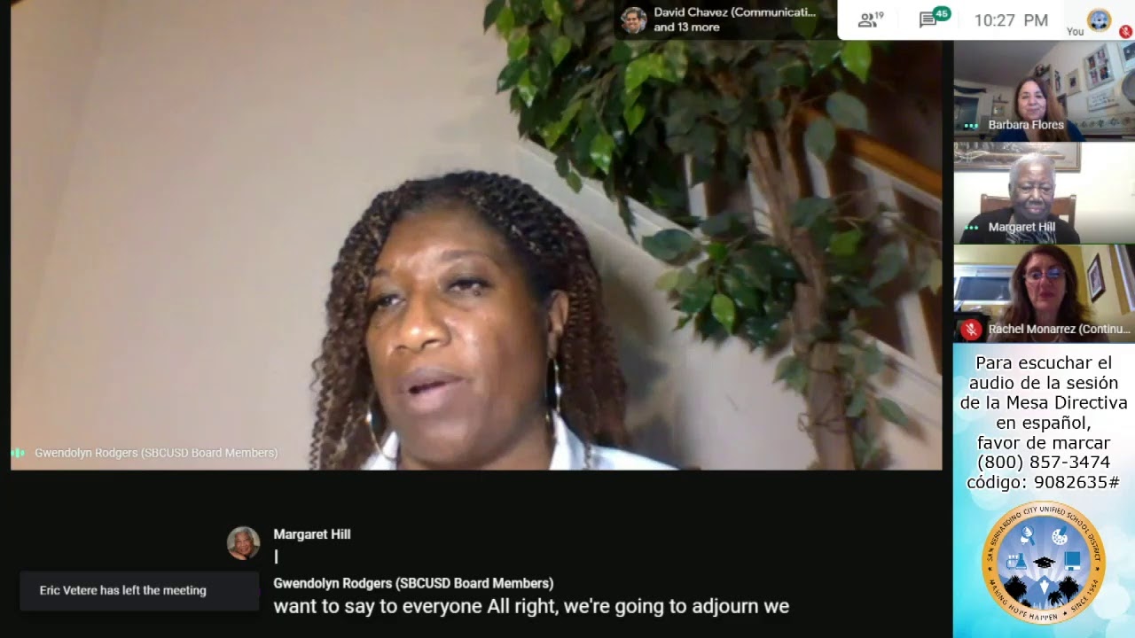 Board of Education Meeting - September 1, 2020