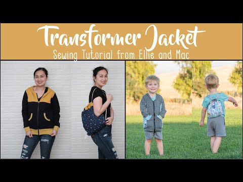 Make a Jacket That TRANSFORMS into a Backpack! Sew it with me today!