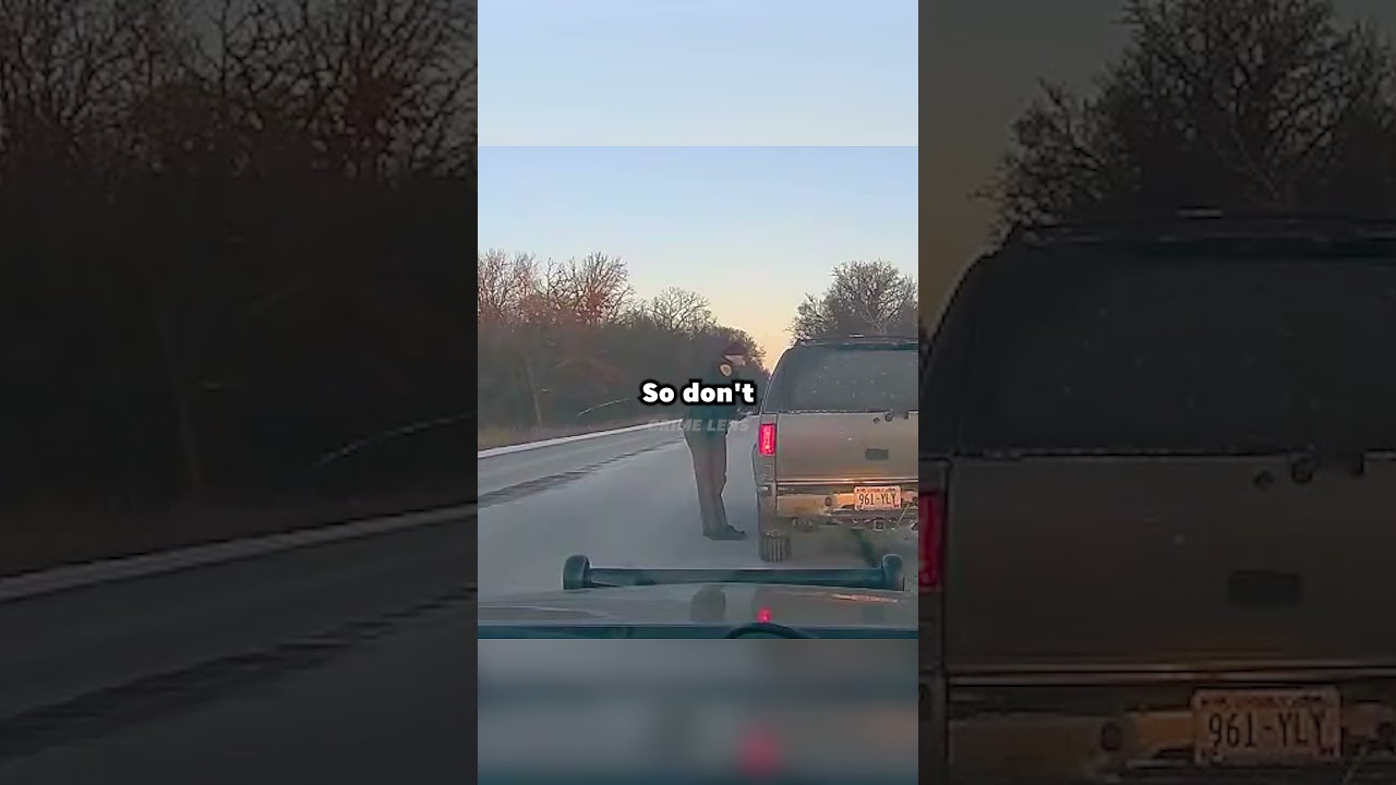 Officer Almost Get's Hit By A Car