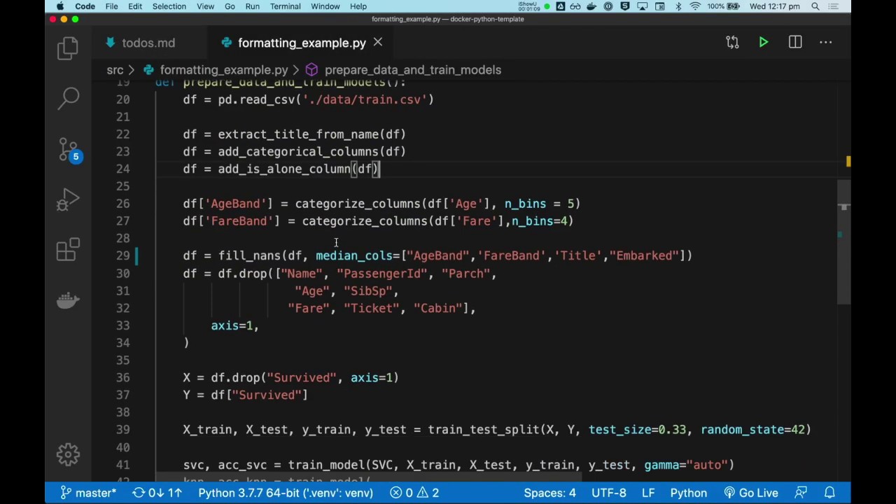 5.2 Productivity — Auto-formatting Python code #CH4DS