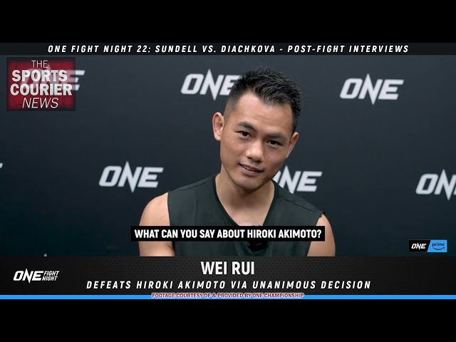 ONE Fight Night 22: Wei Rui "super motivated" to improve after subpar ...