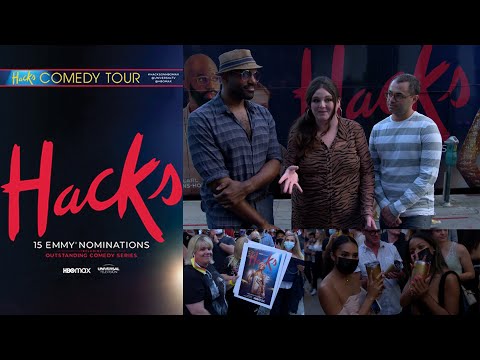 EMMY® NOMINATED CAST OF HACKS PERFORMED A SURPRISE STAND-UP COMEDY SET OUTSIDE THE COMEDY STORE