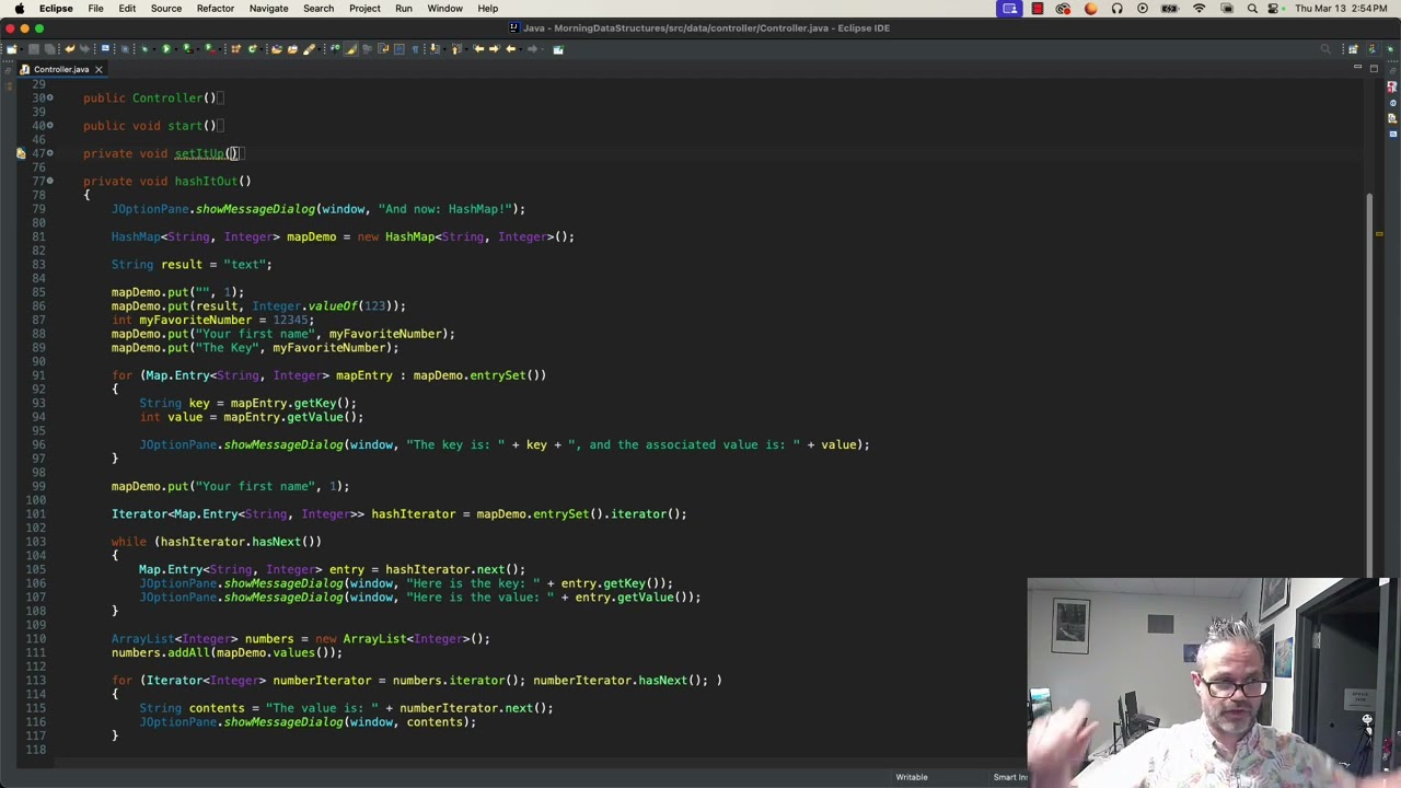 Java HashMap hashItOut