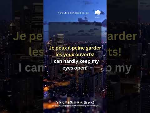 Discover the ways of saying “I’m sleepy” in french! 💤