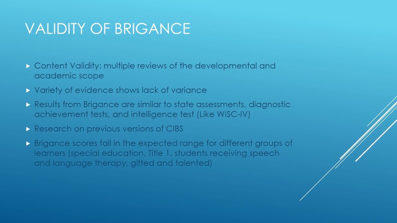 Brigance Review
