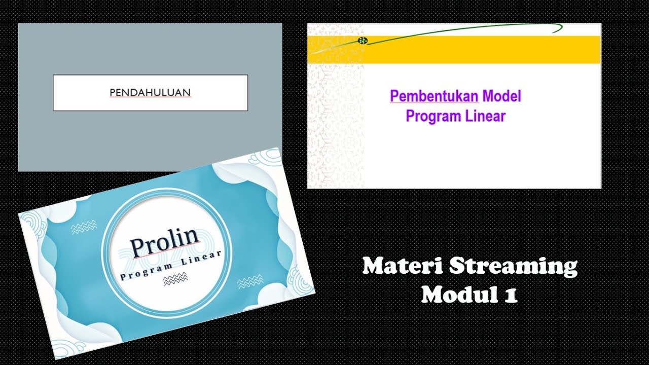 Program Linear (Modul 1)