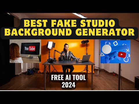 Best AI Fake YouTube Studio Background Generator For Free YouTube Studio Set up 2024