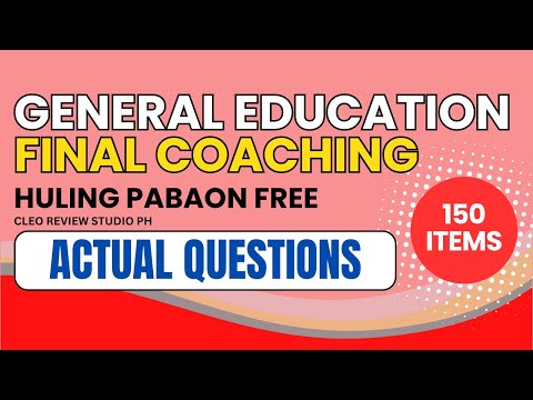 GEN ED FREE FINAL COACHING 150 ITEMS SET A PART  9
