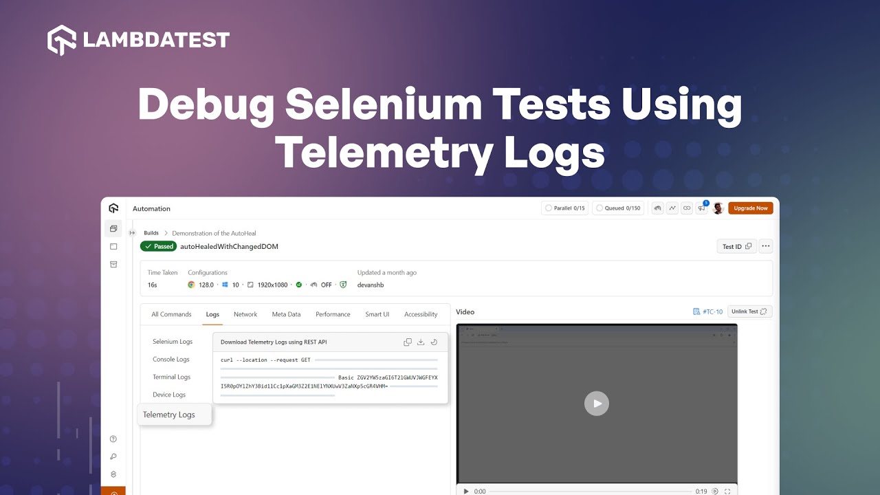 How to Debug your Selenium Tests Using Telemetry Logs | TestMu AI