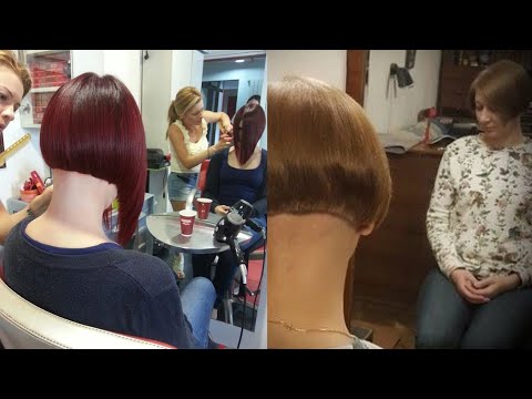 My Girlfriend extreme stylish short Bob haircuts and Haircolour haircutting ideas#2025 #style