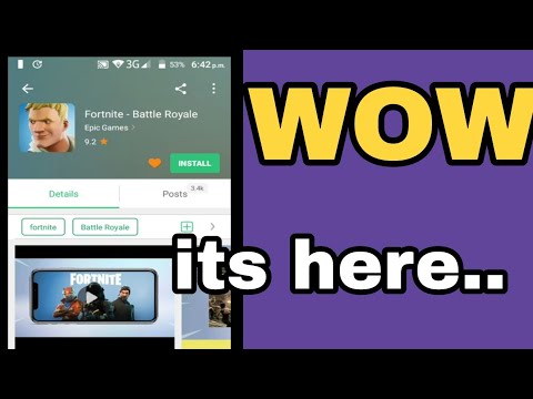 Fortnite released in apkpure just hours ago...