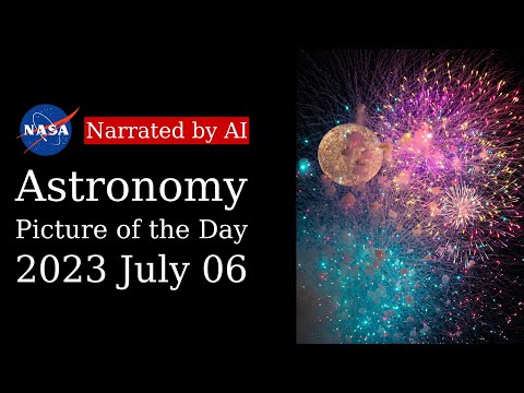 APOD: 2023-07-06 - Fireworks vs Supermoon (Narrated by Joanna)