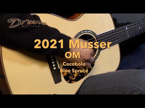 2021 Musser OM, Cocobolo/Blue Spruce | Reverb