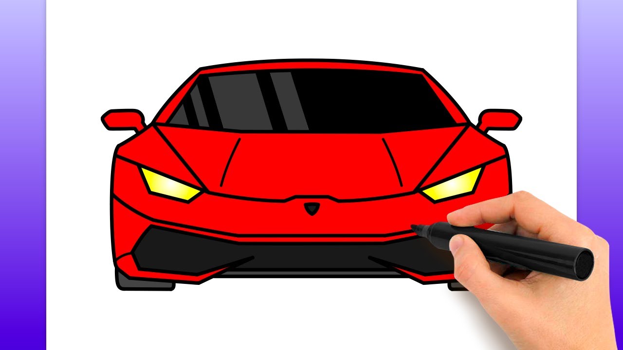 Cómo Dibujar Un Lamborghini (Tutorial De Dibujo Fácil)