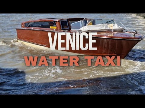Venice Water Taxi to Marco Polo Airport #veniceitaly #italytravel #watertaxi