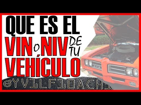 ¿Que es el número NIV o VIN de un vehículo? - 【Número de identificación vehicular】