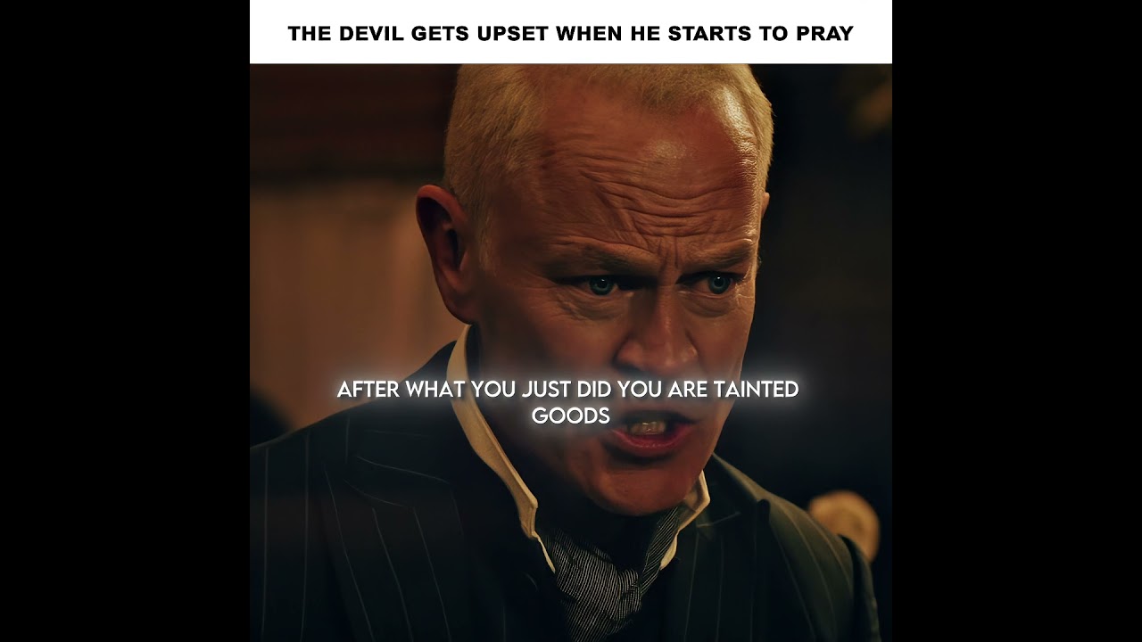 the devil gets upset when he starts to pray this movie is NOW on Angel Guild