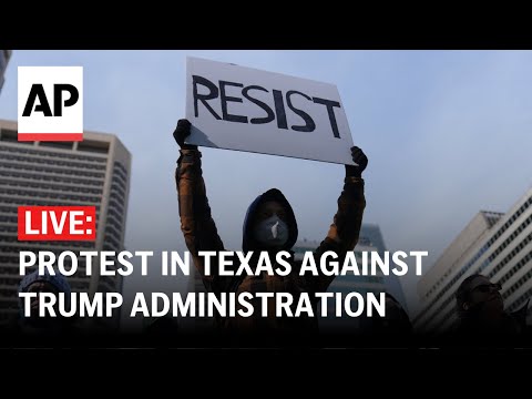 LIVE: Protest in Texas against Trump administration