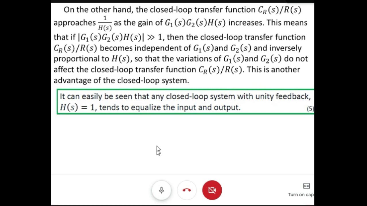 Automatic Control Lecture 6/Correlation between Transfer function and state space equation