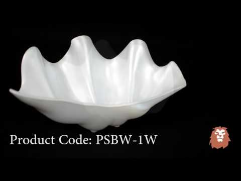 Winco PSBW-1W Pearl Shell Bowl 20 oz. - LionsDeal