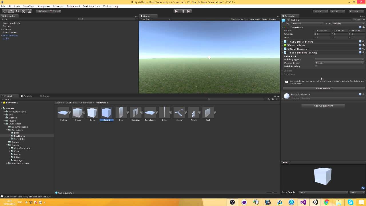 uConstruct - Prefab Database