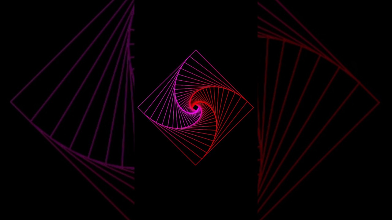 Illustrator Design Hypnotic Spiral Square #adobeillustrator #graphicdesign #tutorial #shorts #design