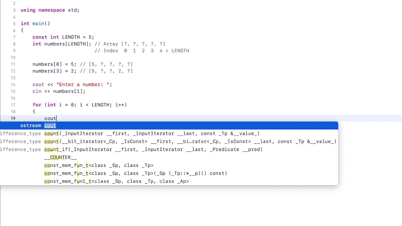 C++ Tutorial: Array Initialization