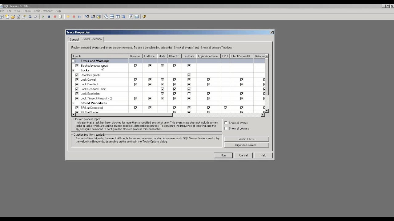 MS SQL Server Profiler Part 2