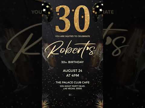 Video Birthday Invitation