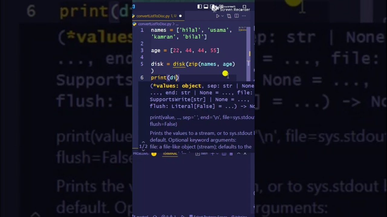 #43 Using ZIP convert list to dict | python tip and tricks #short
