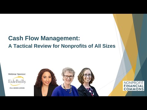 Cash flow management: A tactical review for nonprofits of all sizes